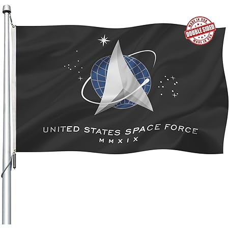 Amazon.com: Space Force Flag 3x5 Outdoor Double Sided- Heavy Duty ...