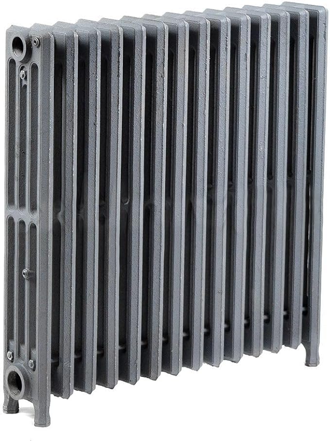 Cast Iron Radiator, 25" Height, 4-7/16” Depth, 24.5" Length, 4-Tube ...