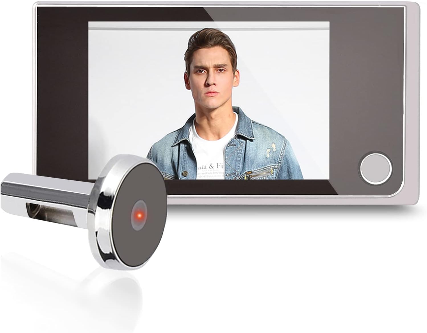 3.5"LCD HD Screen Peephole Viewer Digital Door Eye Viewer Camera 480 x ...