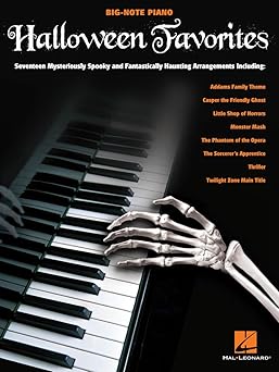 Halloween Favorites – Big Note Piano Songbook | 17 Spooky and Haunting ...