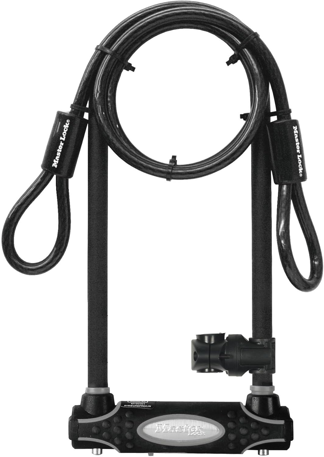 Amazon.com: Master Lock Black Heavy Duty Outdoor U-Lock with Looped End ...