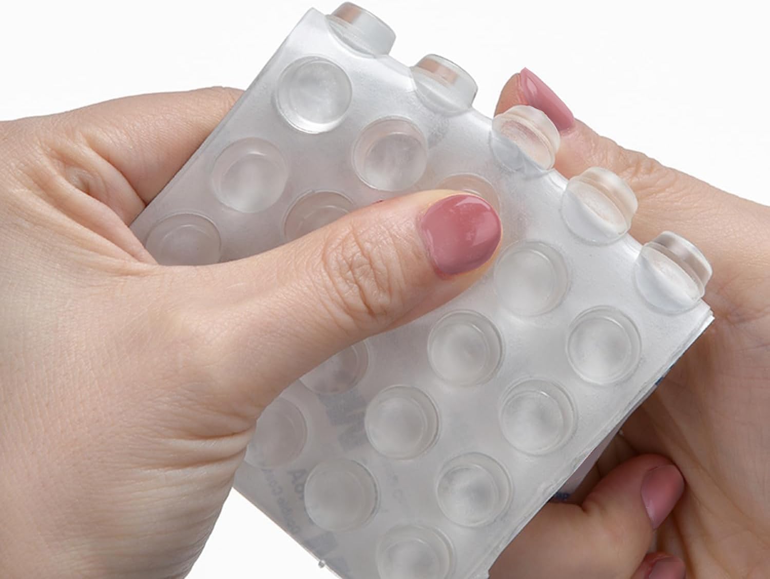 256Pack Clear Cabinet Door Bumpers, 1/2" Diameter Rubber Bumpers Self ...