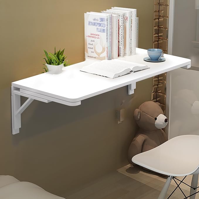 Amazon.com: cvter Folding Wall Table - Heavy Duty Bracket with ...