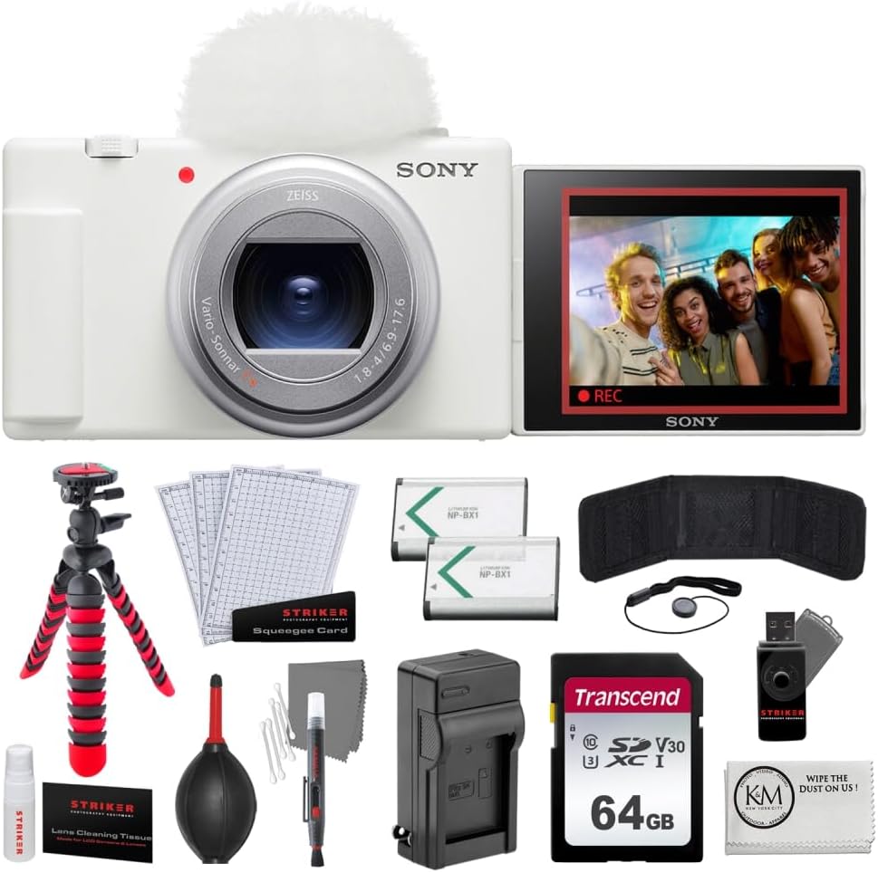Amazon.com : Sony ZV-1 II Digital Camera | White Bundled with Extra NP ...