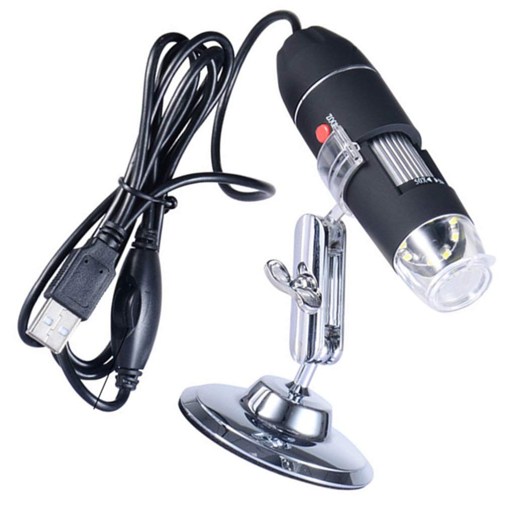 Snapklik.com : Portable Usb Digital Microscope Led Light Silver Bracket ...
