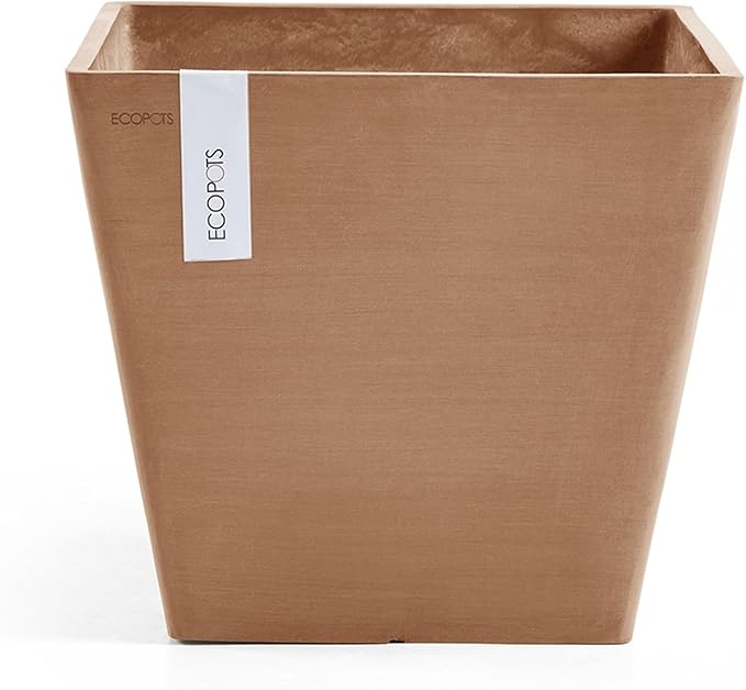 Amazon.com : Ecopots Rotterdam Durable Modern Square Indoor/Outdoor ...