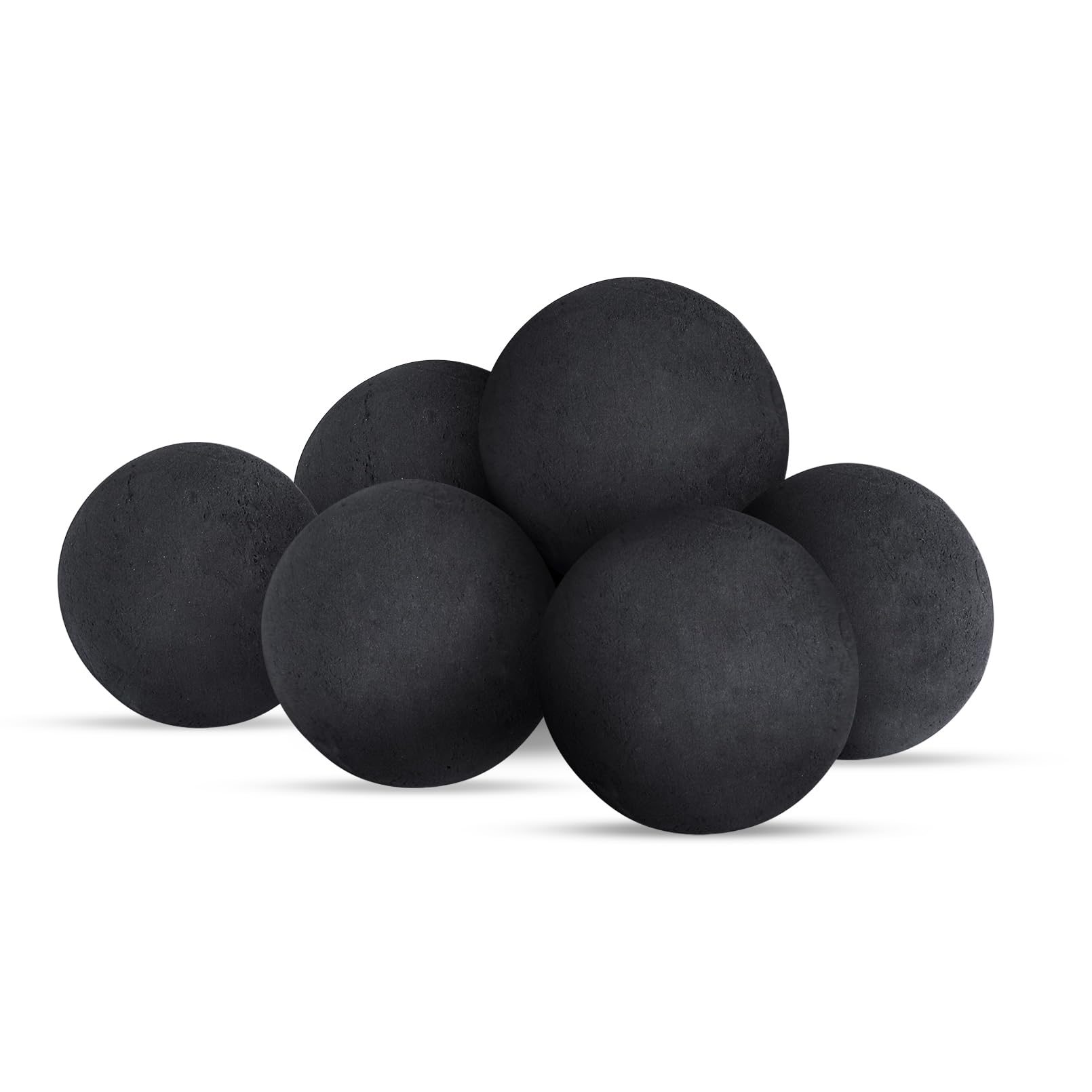 Amazon.com : FlameDuty Ceramic Fire Balls for Fire Pit, Set of 6 Round ...