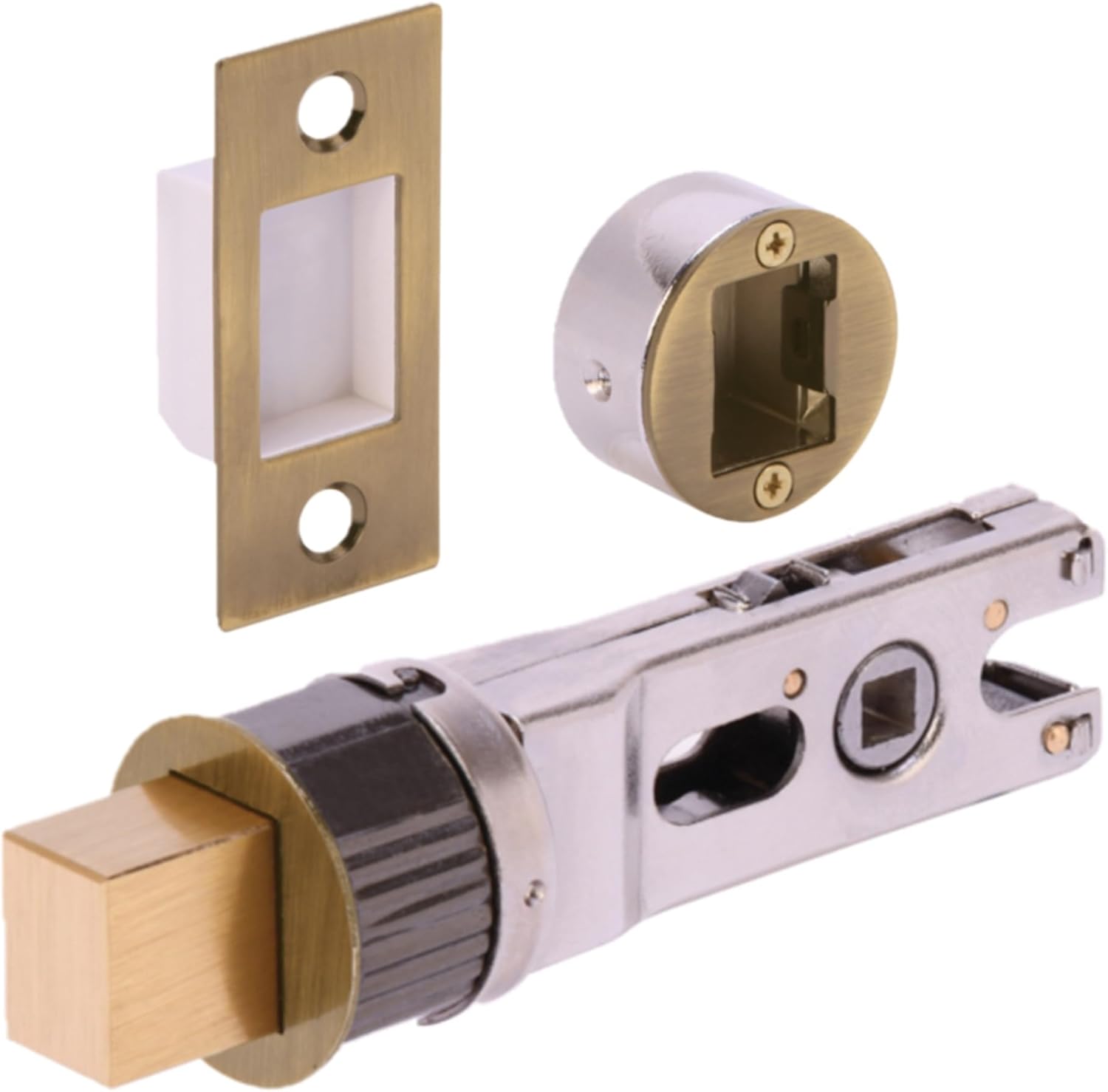 HANDLEZONE® 76mm Bullet Bolt, Round Designer Mortice Deadbolt, Catch ...