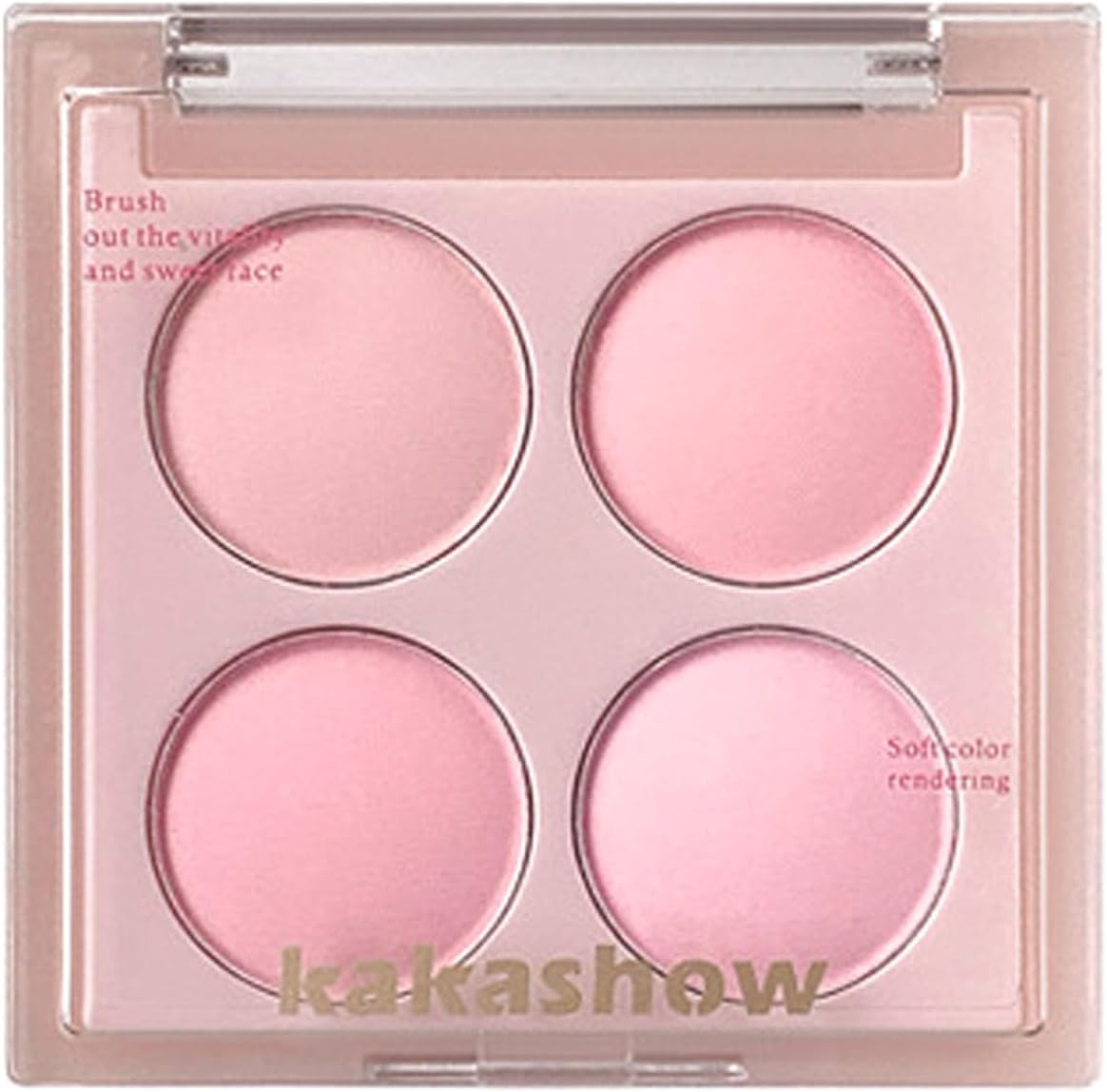 Amazon.com : 3 Color Matte Pink Blush Palette with Brush, Long Lasting ...