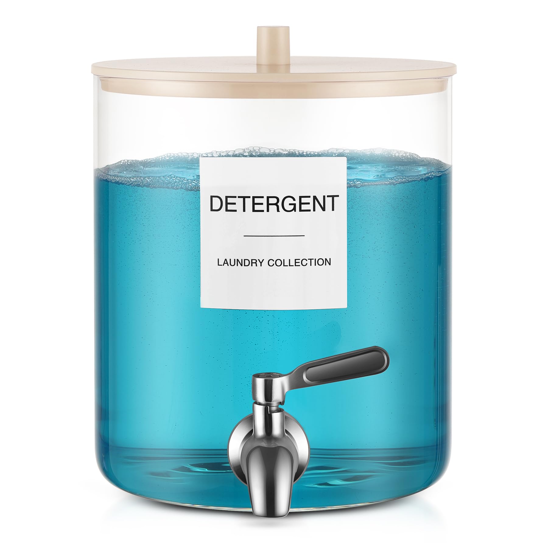 Amazon.com: Glass Laundry Detergent Dispenser, 128 oz / 3.5L Fabric ...
