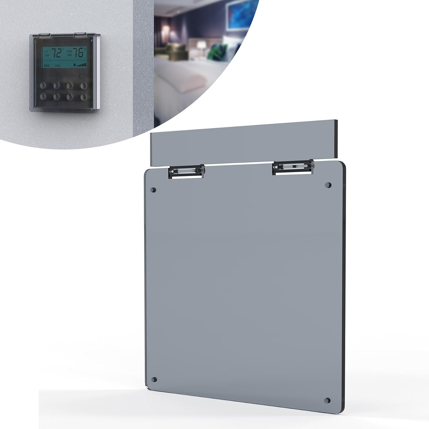 Amazon.com : Pearwow Central AC Thermostat Cover Panel,3-3/8" AC Wired ...