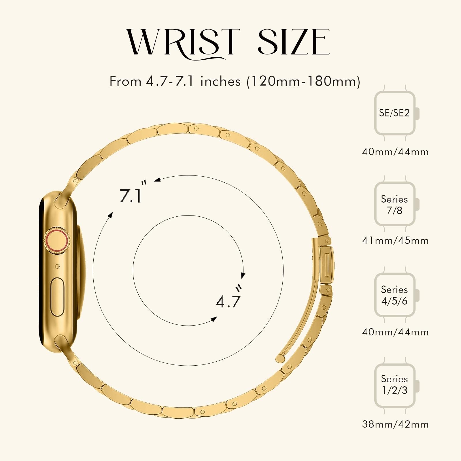 Snapklik.com : Burloreme Solid Slim Metal Bands Compatible