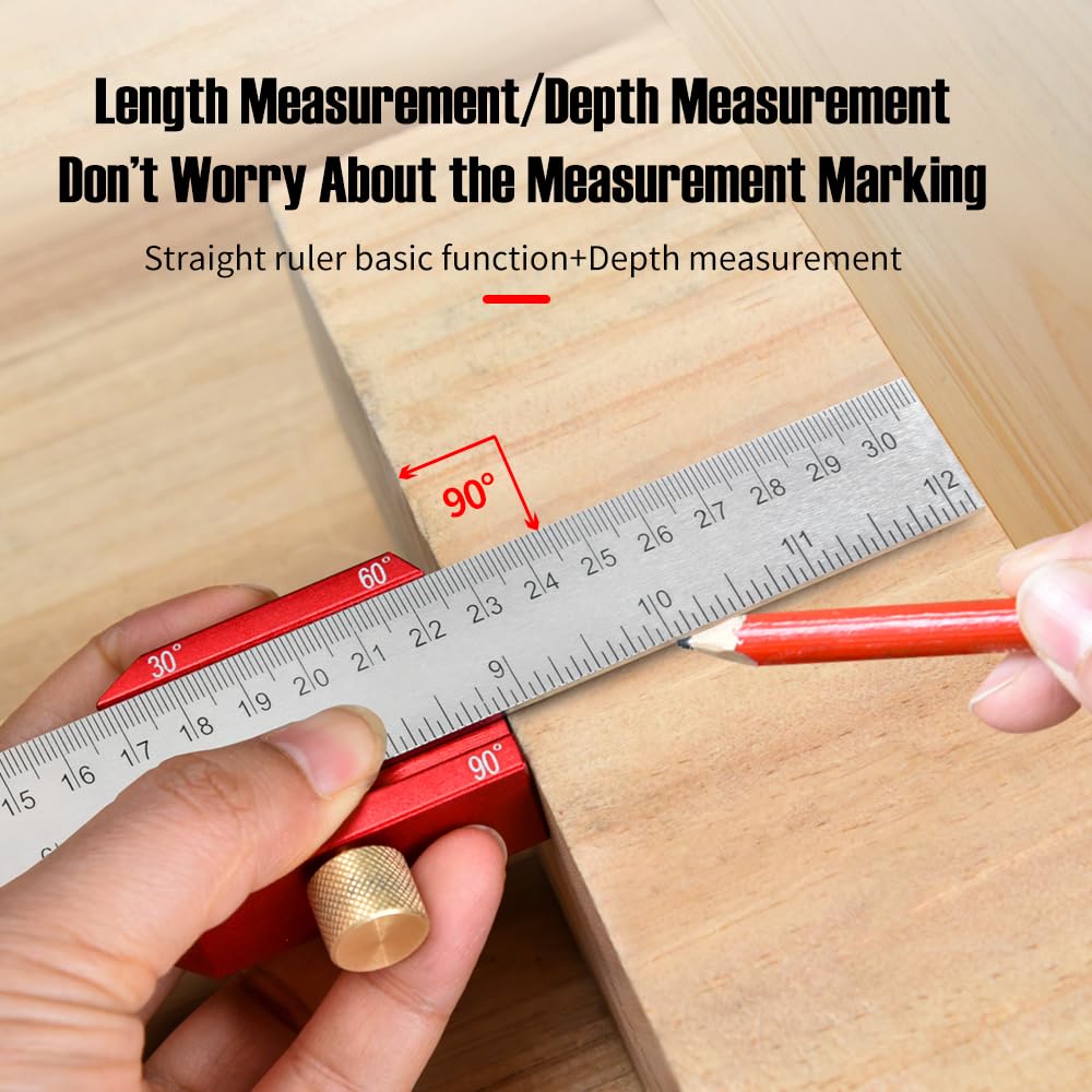 With Slider 3PCS Adjustable Slider Angle Gauge Aluminum Pocket Ruler ...