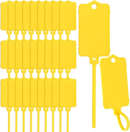 Amazon.com: LeonBach 100 PCS Plastic Shipping Tags, 1.46" x 2.48 ...