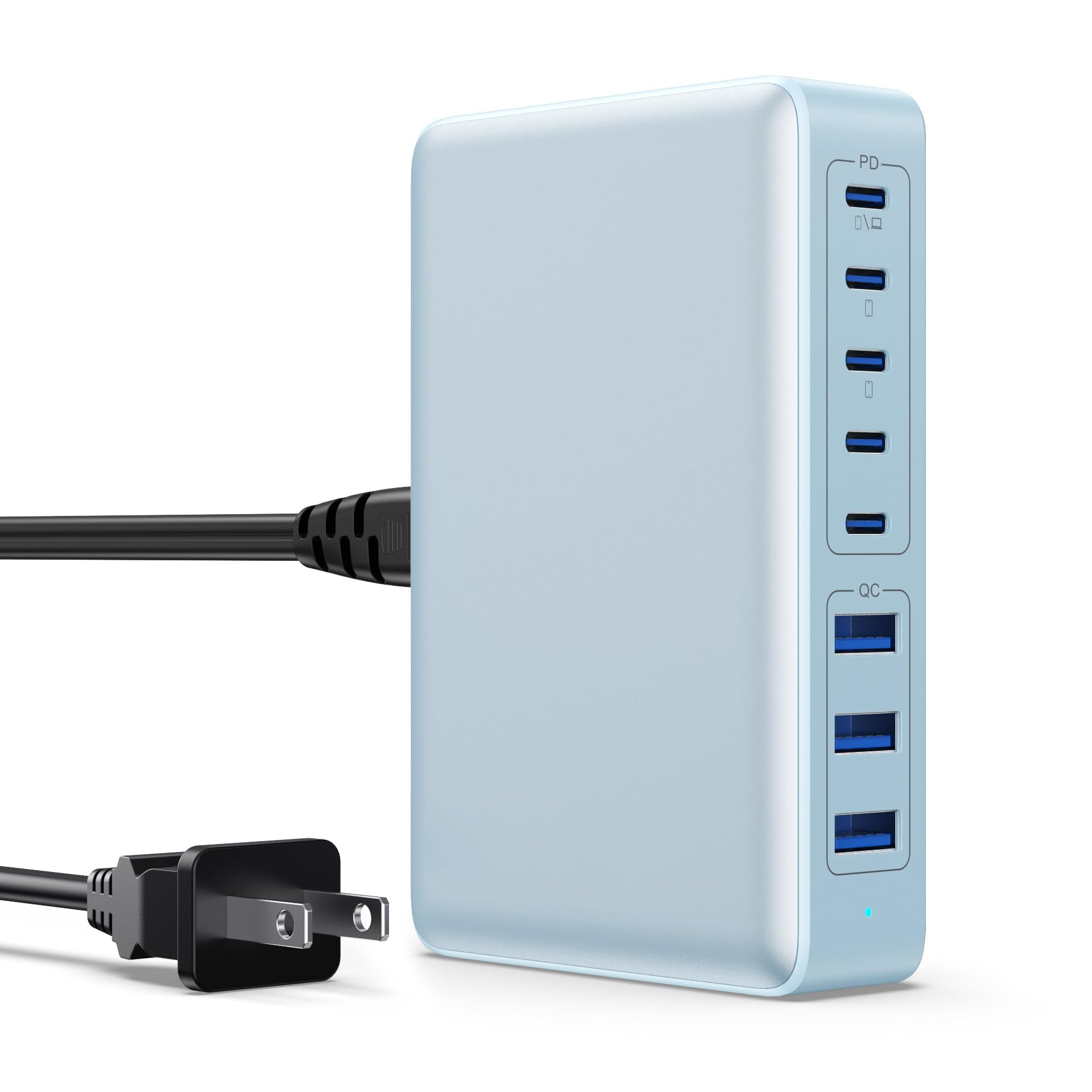 Amazon.com: USB C Charger 105 USB C Charger Block 8-Ports GaN IV Fast ...