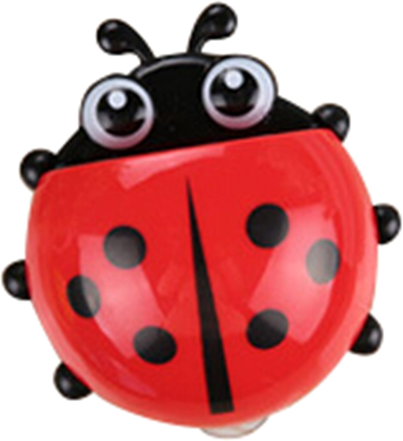 Amazon.com: Aoklea Lovely Ladybug Toothbrush Wall Suction Bathroom Sets ...