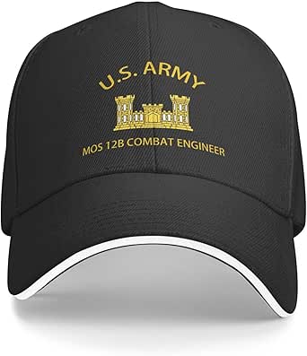 Us Army Mos 12b Combat Engineer Veteran Baseball Golf Cap Casquette ...