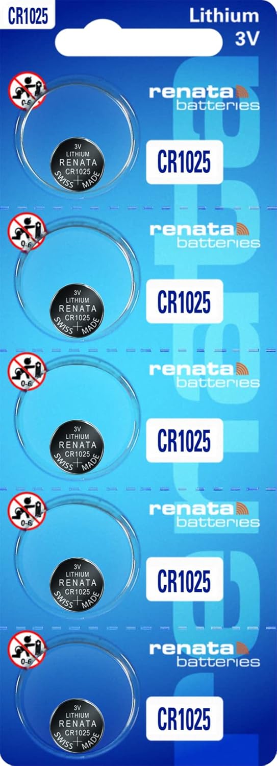 Amazon.com: Renata CR1025 Batteries - 3V Lithium Coin Cell 1025 Battery ...