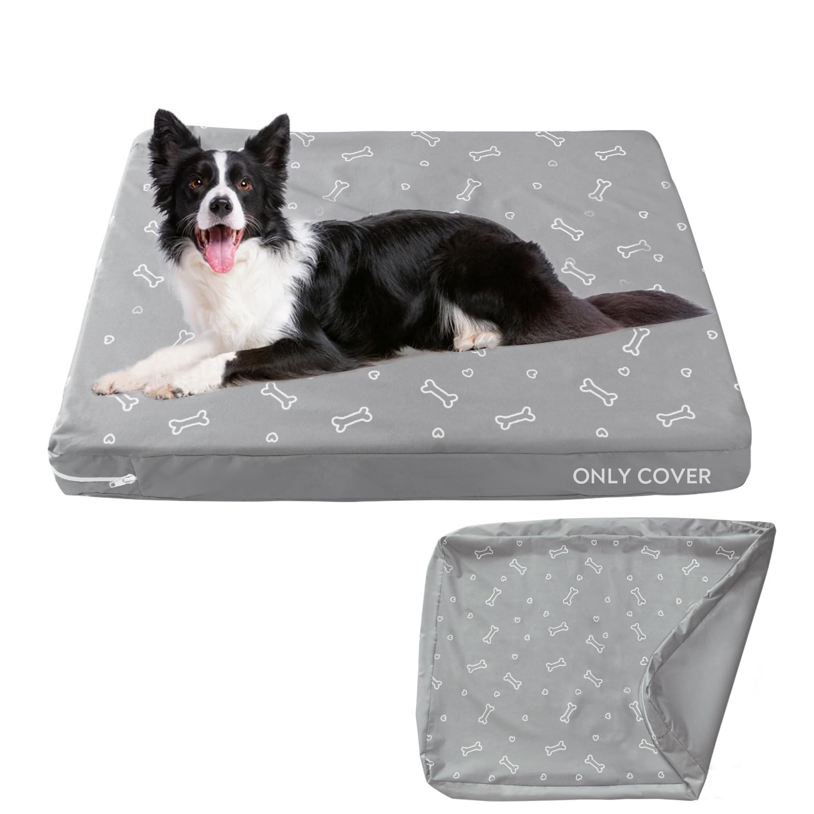 Amazon.com : Waterproof Dog Bed Cover, Removable Dog Bed Covers ...