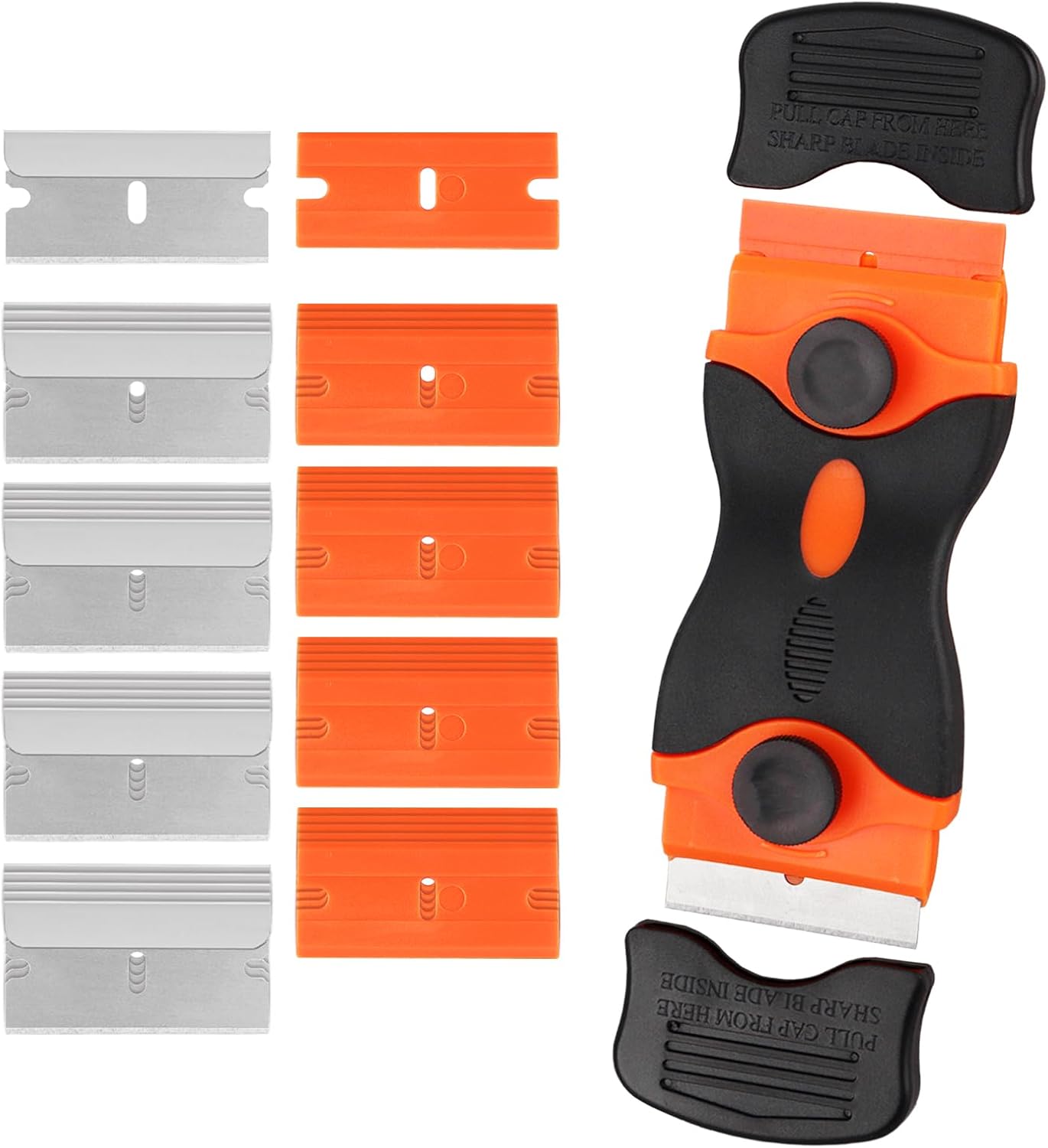 Amazon.com: 2 In 1 Razor Blade Scraper, Paint Scraper Tool with 40 ...