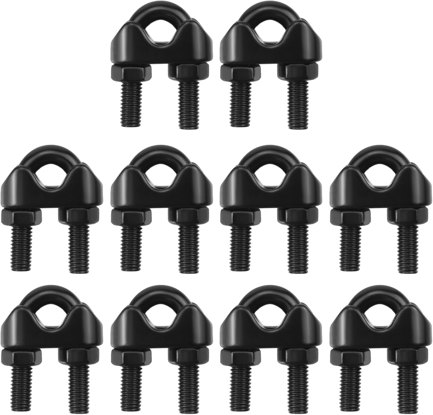 Antrader M5 Stainless Steel Wire Rope Cable Clip Clamp,10Pcs Wire Rope ...