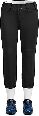 Amazon.com: SANTINY Girl's Softball Pants with Pockets Belt Loops Kids ...