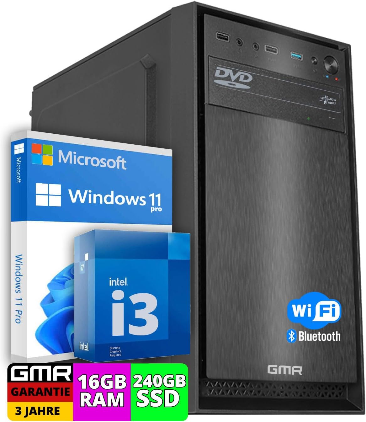 GREED® Multimedia PC mit Intel Core i7 4790 - Schneller Rechner ...