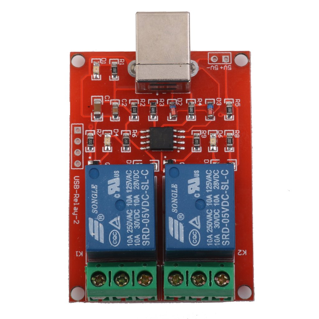 Imported 5V USB Control Switch 2 Channal Relay Module computer control ...