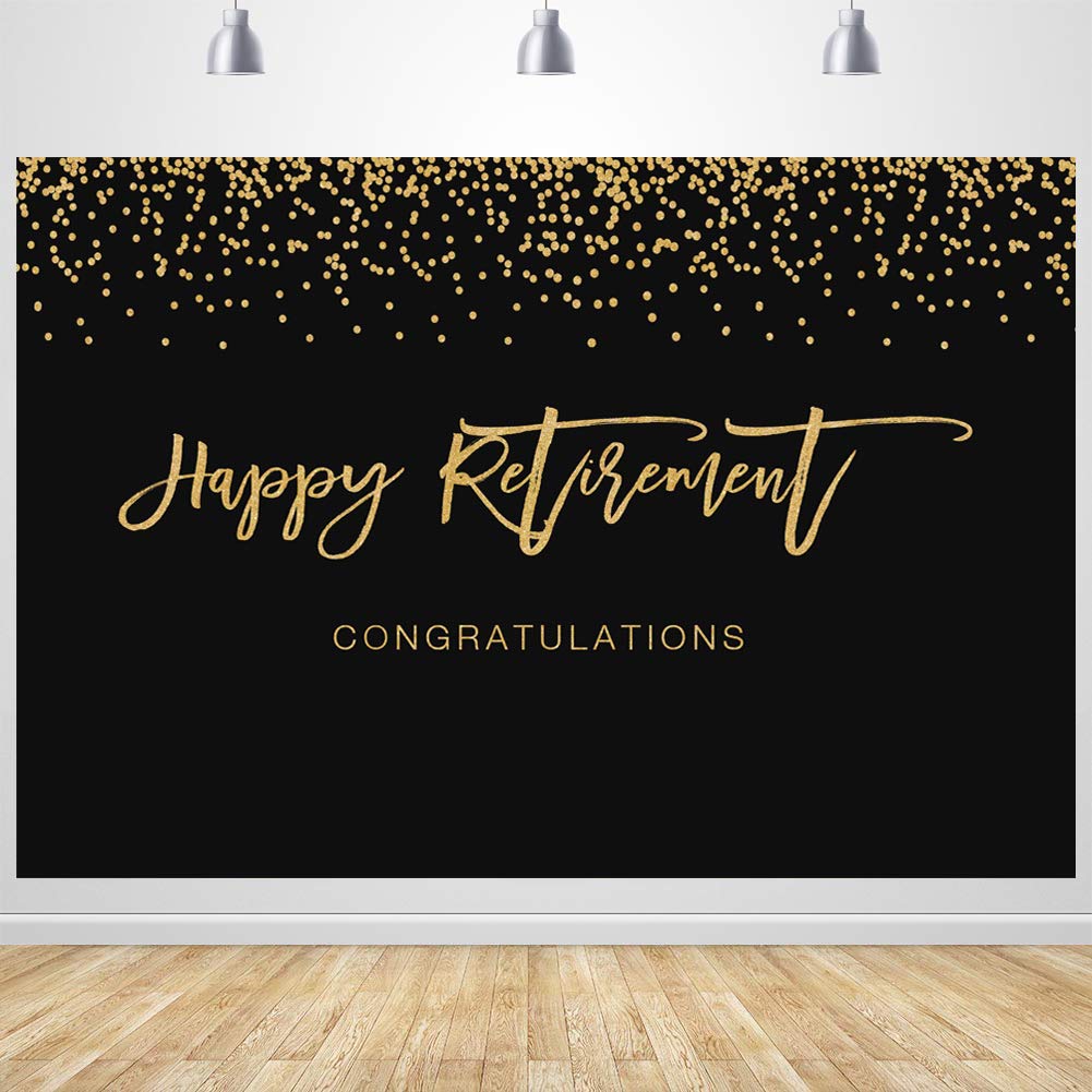 Sensfun 7x5ft Happy Retirement Backdrop For Party Decorations ...