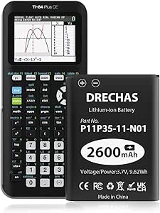 Amazon.com: DRECHAS Replacement Battery for Texas Instruments TI-84 ...
