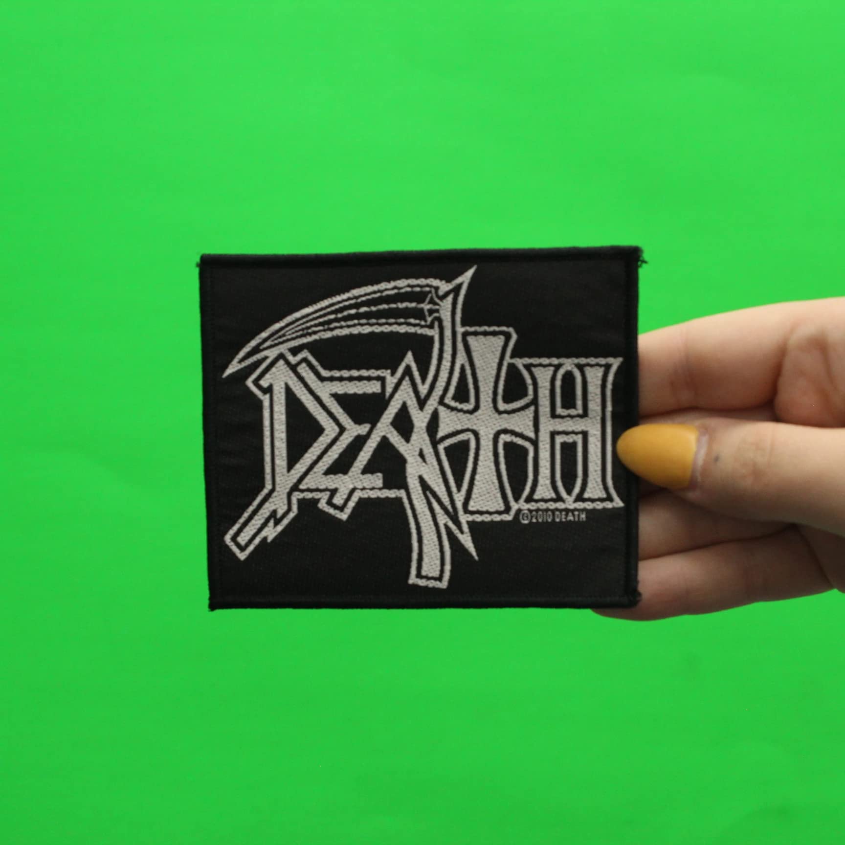Death Band Logo Death Classic Logo (Black On Red) | Death