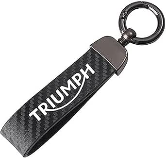 Amazon.com: Motorcycle Keychain Carbon Fiber Leather Rope Key,For ...