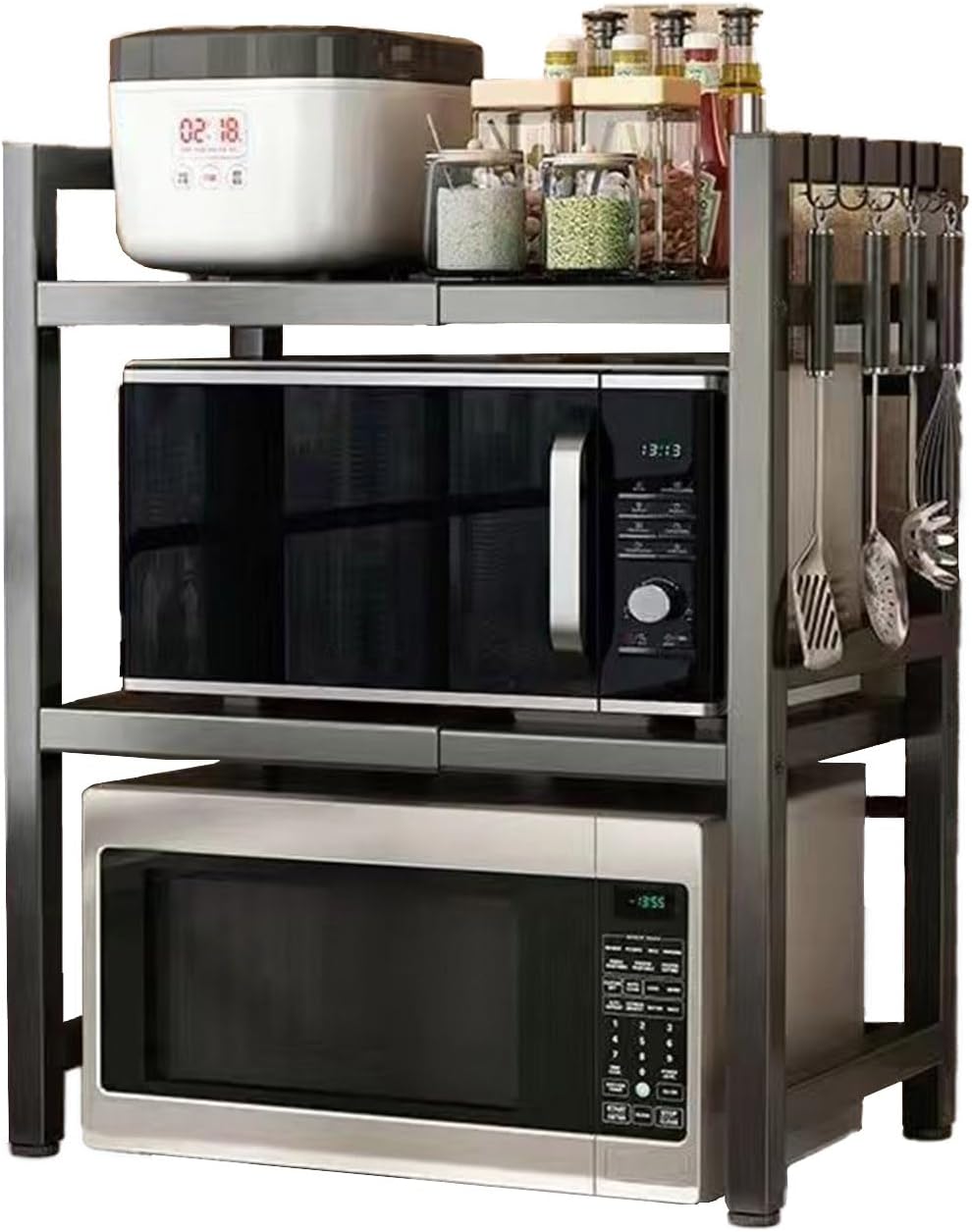 Amazon.com - SepKus Adjustable Microwave Stand,Microwave Oven Rack ...