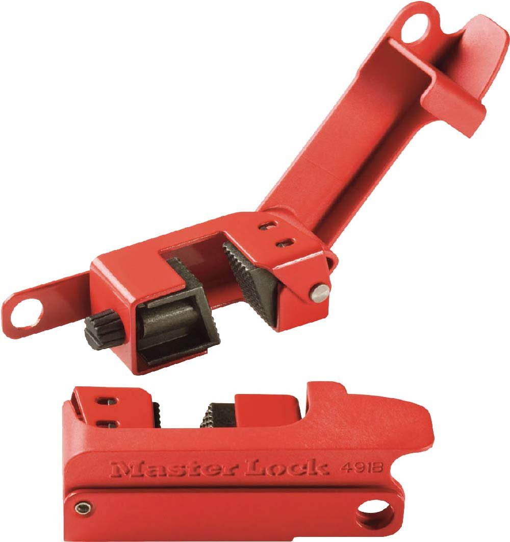 Master Lock 491B Grip Tight Reinforced Polymer Circuit Breaker Lockout ...
