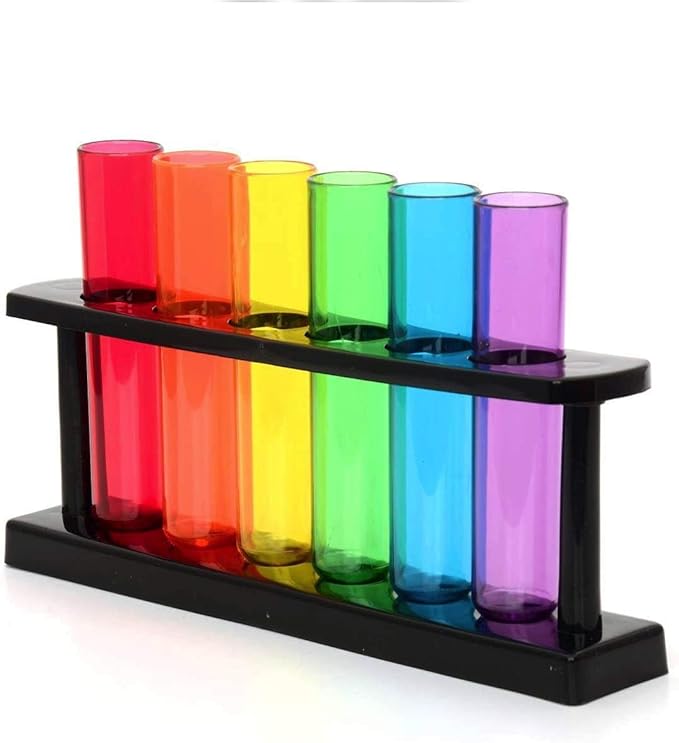 CKB LTD - Bar Amigos Test Tube Party Drink Shots Plastic Glasses ...