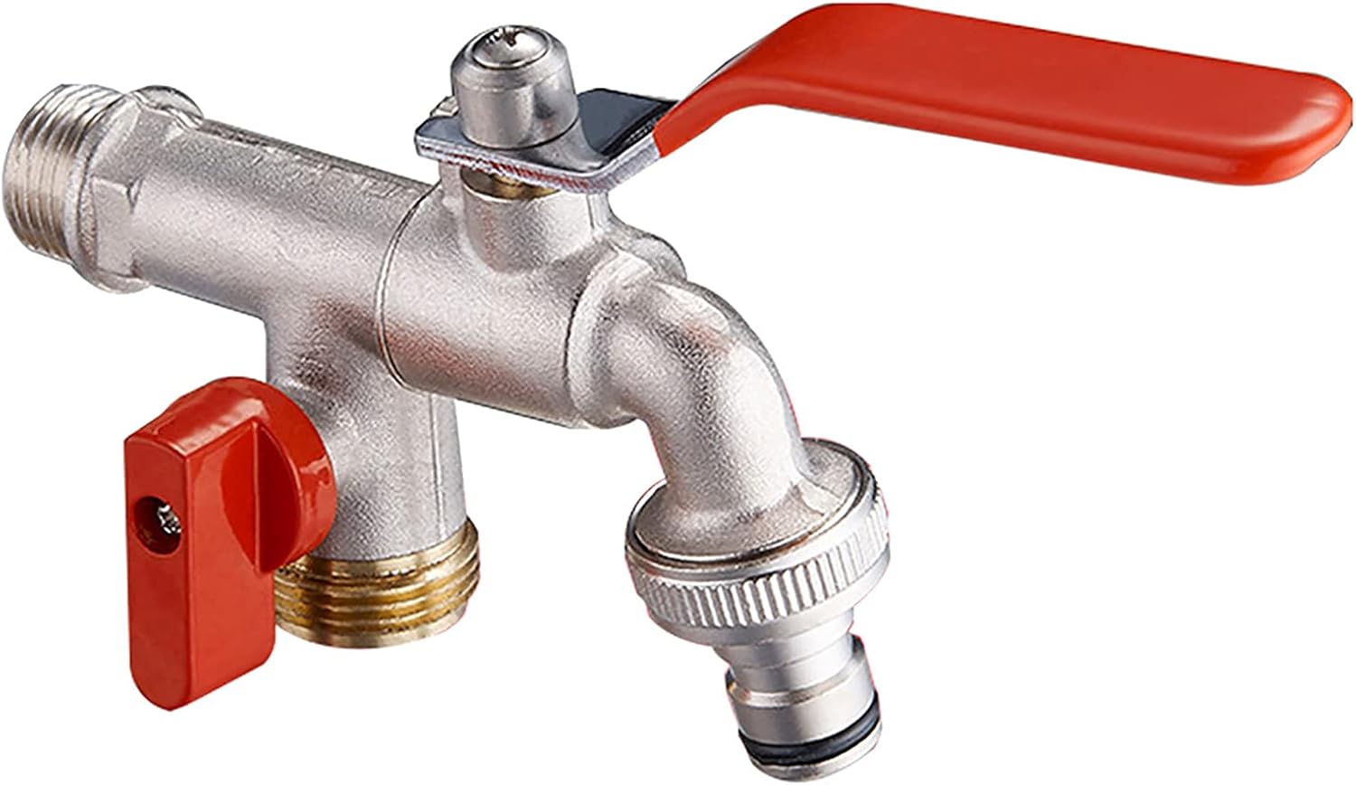 Çift Su Musluğu Bahçe 1/2 Çift Çıkışlı Musluk Pirinç - Dış Mekan Pirinç ...