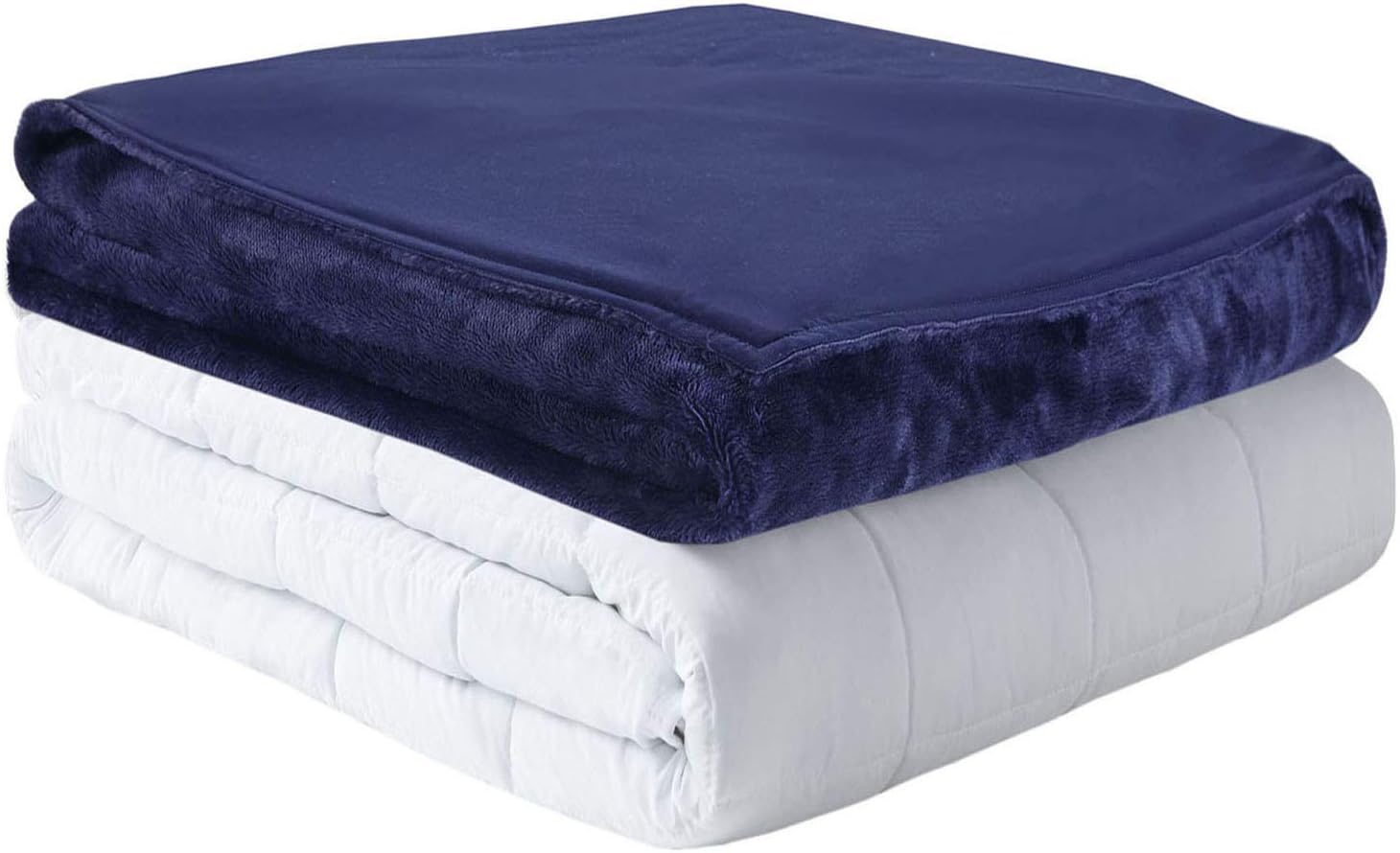 Amazon.com: MP2 Glacier 20 Lb Weighted Blanket with Cover with Nano ...