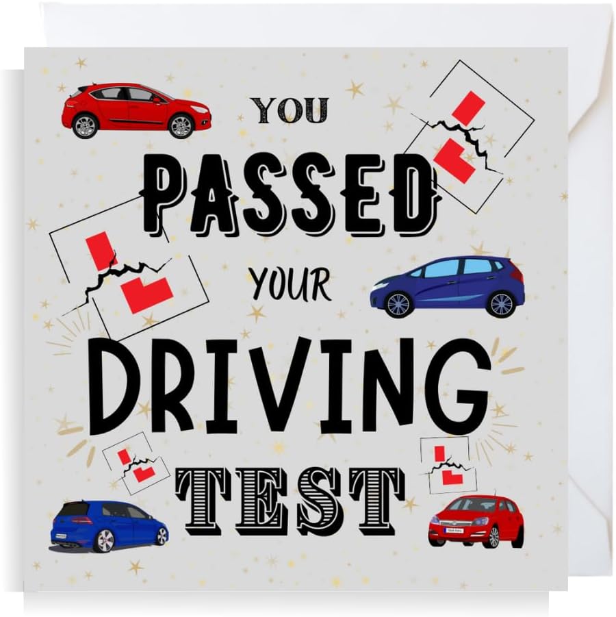 Second Ave Congratulations On Passing Your Driving Test Square Card ...