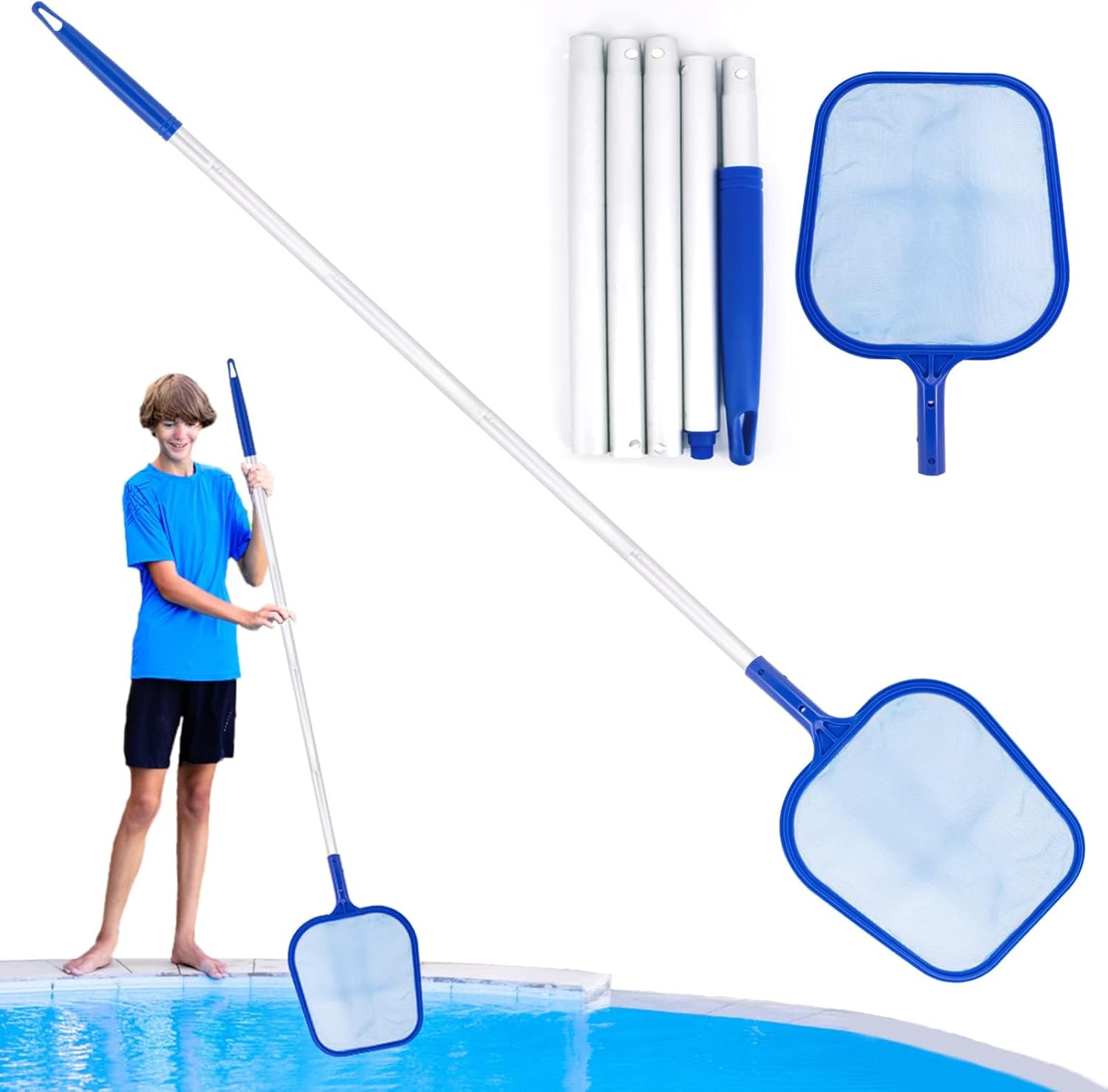 Tupumo Swimming Pool Nets for Cleaning, Adjustable Pool Net, Pond Net ...