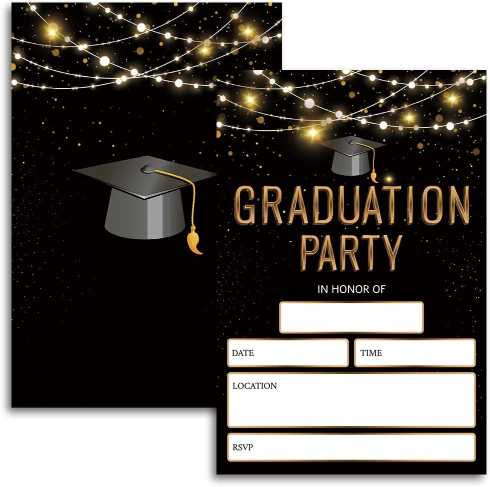 Amazon.com : FujLoy 20 Cards with Envelopes, graduation party ...