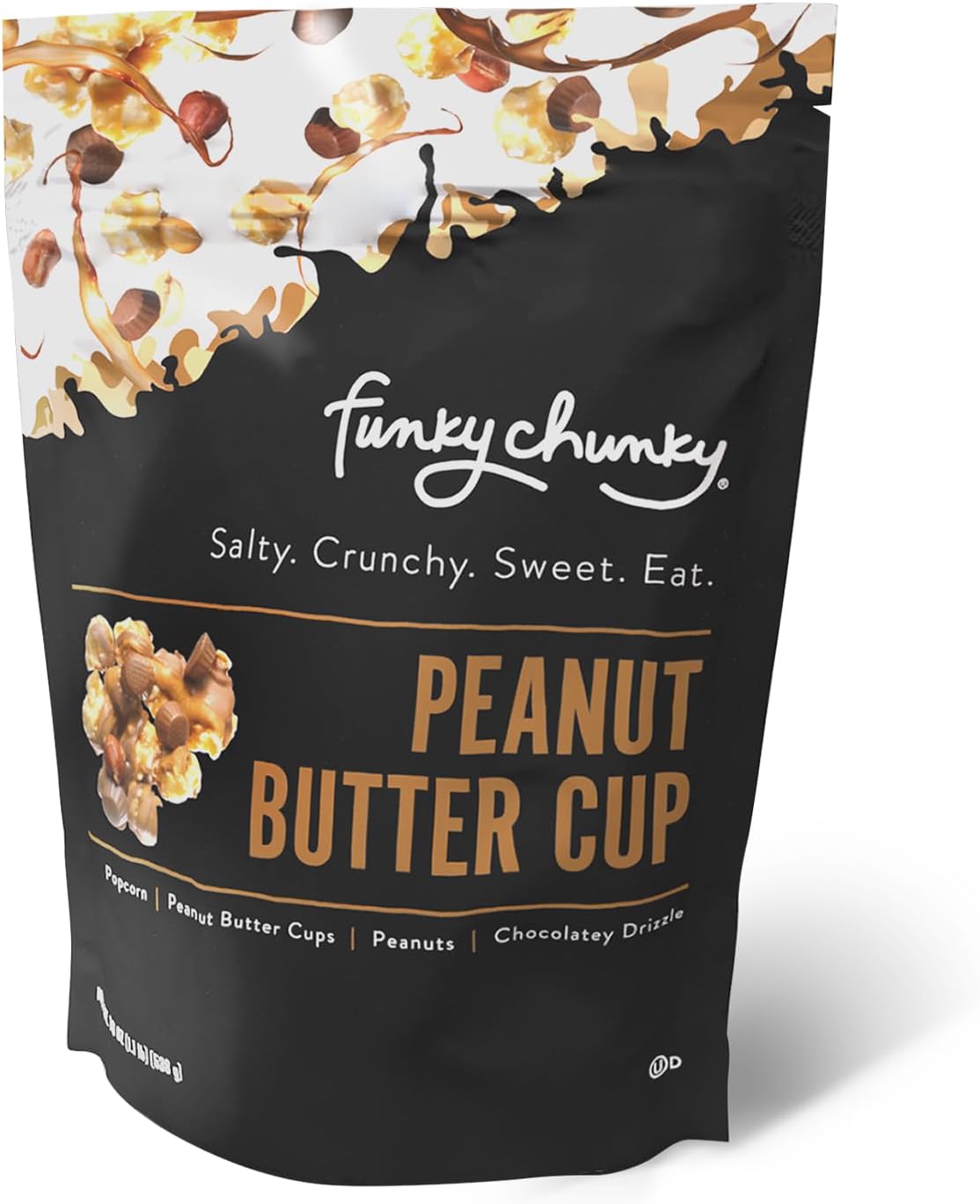 Amazon.com: Funky Chunky Peanut Butter Cup 19 oz Jumbo Bag of Gourmet ...