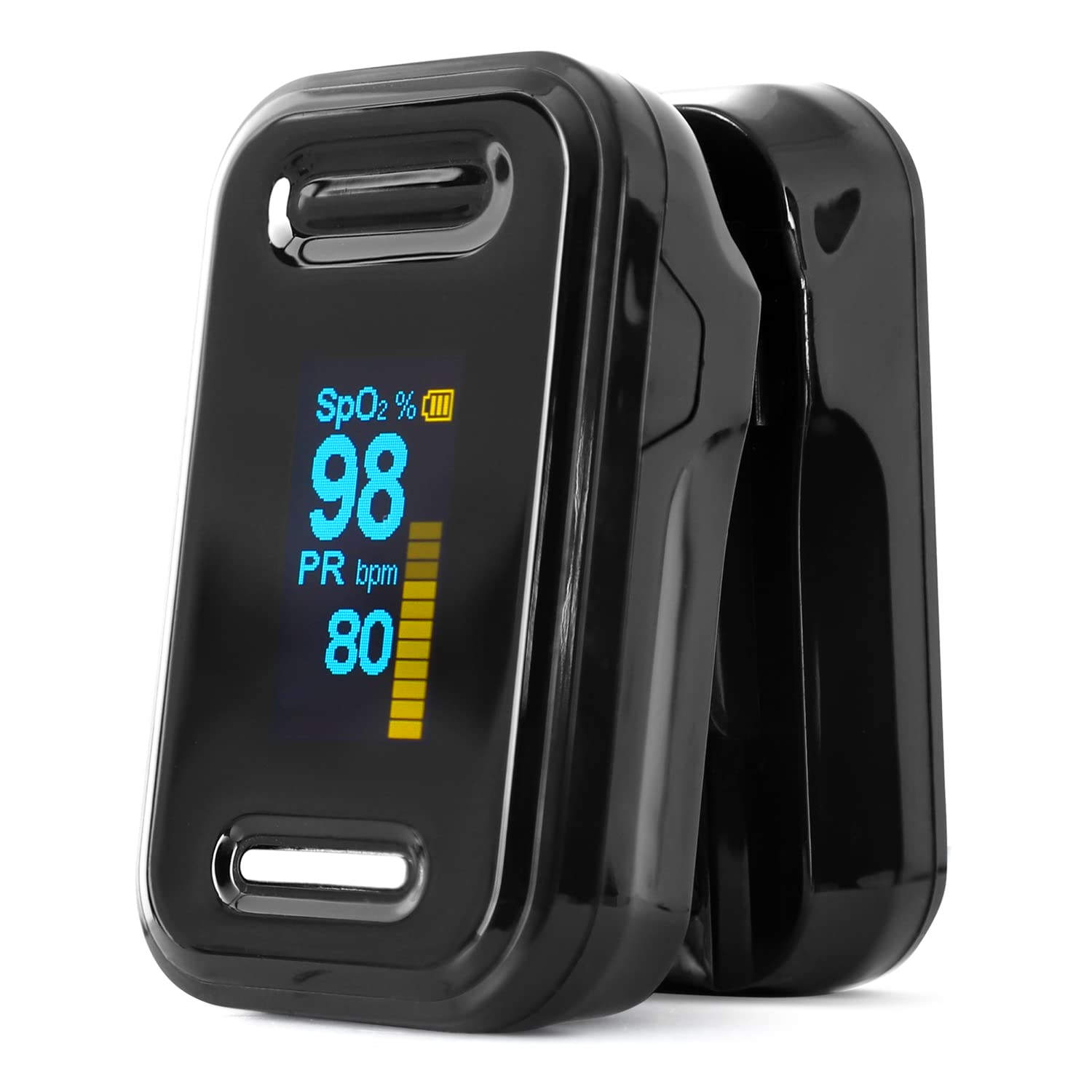 Amazon.com: Blaux Finger Pulse Oximeter - Oxygen Monitor with Digital ...