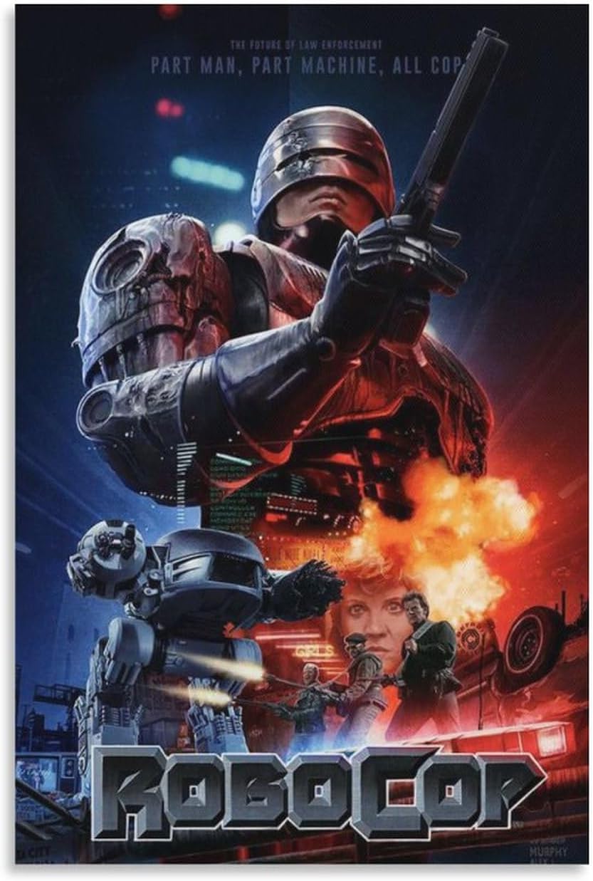 Amazon.com: RoboCop Movie Poster (26) Gifts Canvas Painting Poster Wall ...