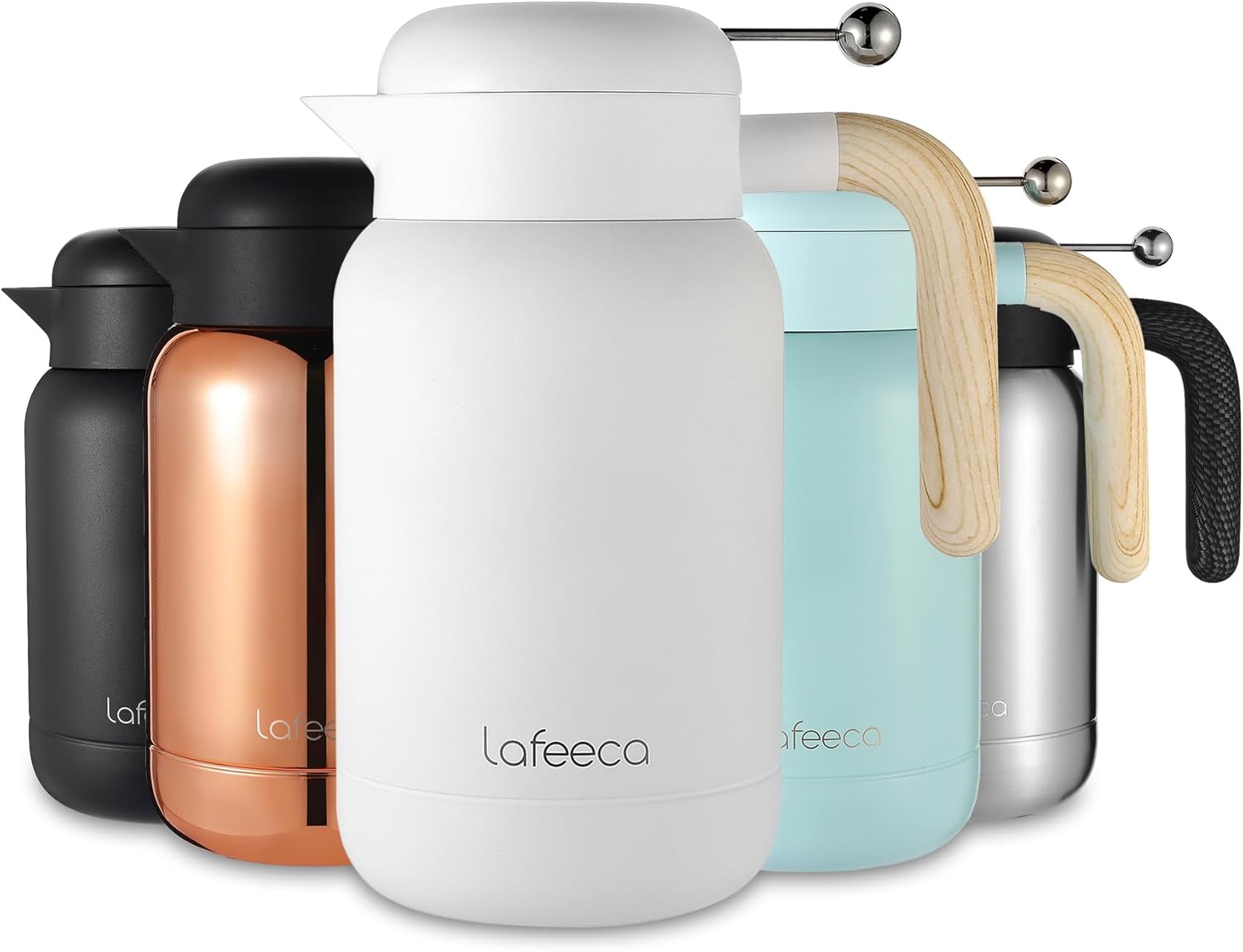 Amazon.com: Lafeeca Thermal Coffee Carafe - Tea Pot for Keeping Hot & Iced Cold - Water Pitcher ...