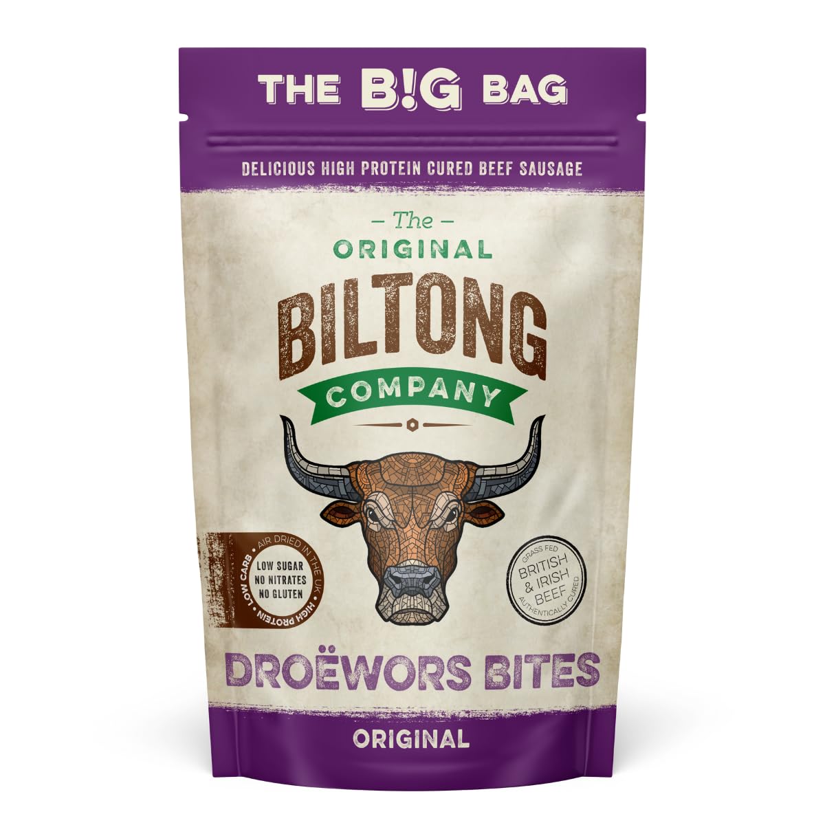 The Original Biltong Company Original Droewors Bites Traditional South ...