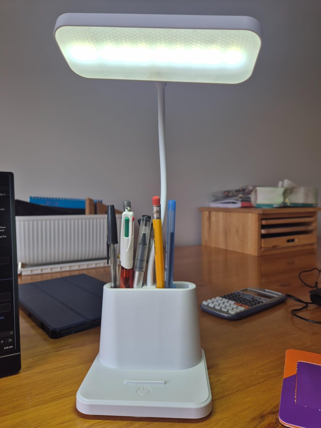 Cordless Desk Lamp, LED Desk Lamp with Pen/Phone Holder, Rechargeable ...