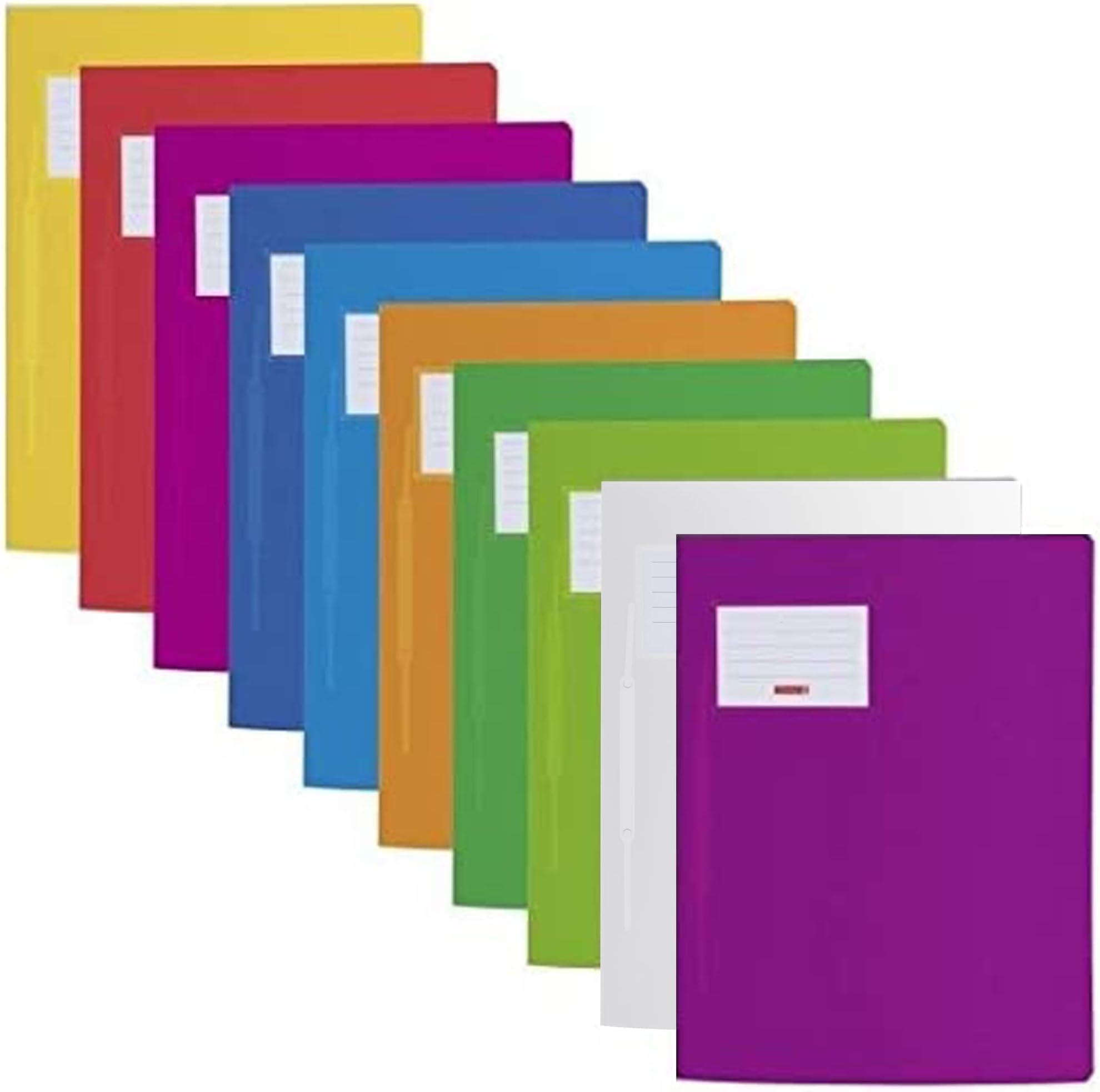 10 Farben Schnellhefter Fact! PP, 24 x 31 Centimeter für A4 (10-fach ...