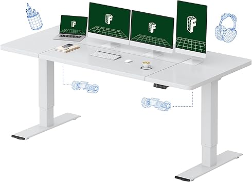 Amazon.com: FLEXISPOT 79"x32" Large Dual Motor Electric Standing Desk ...