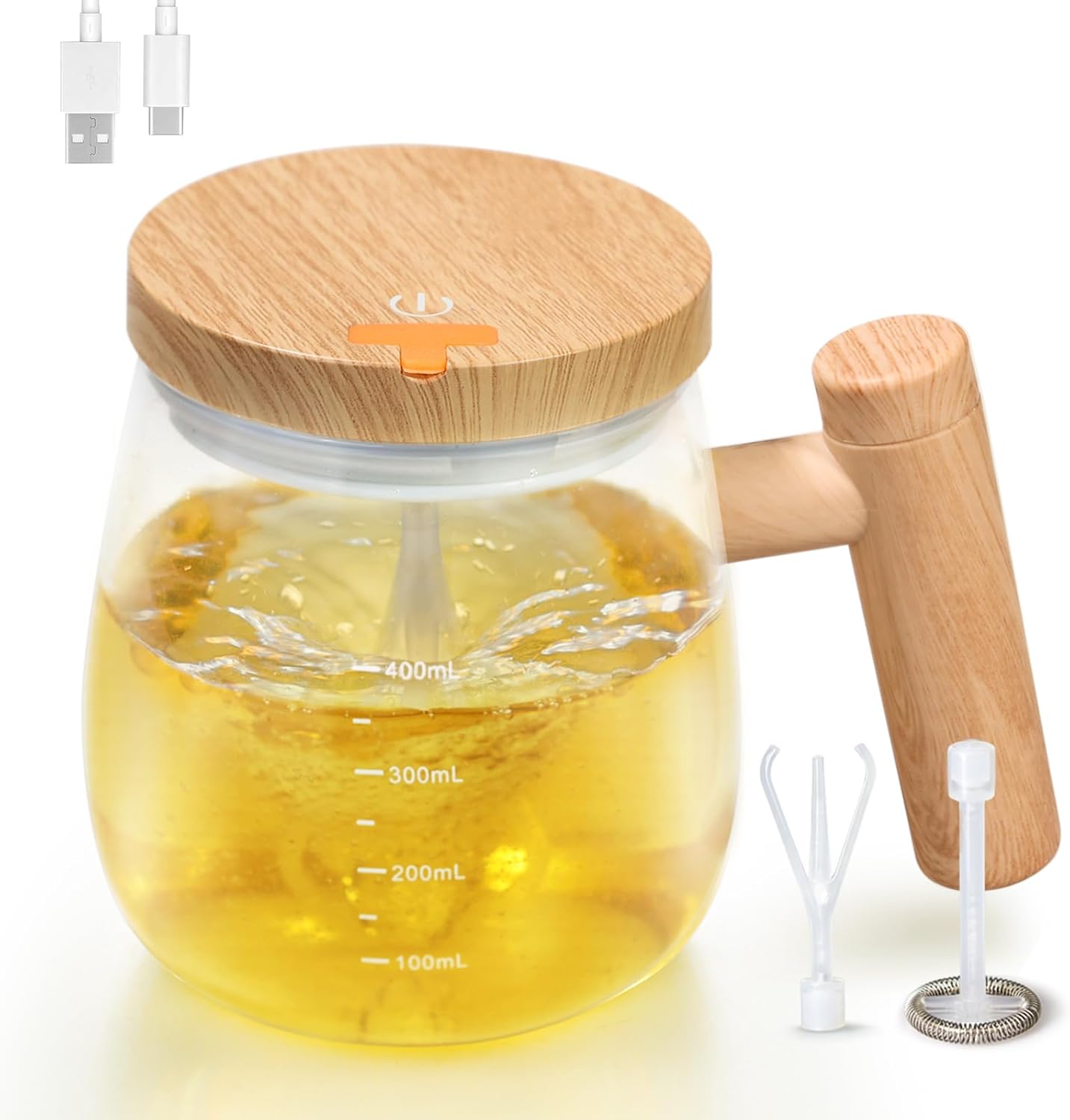 Amazon.com: MICXNIC Self Stirring Mug with Lid, Rechargeable Automatic ...