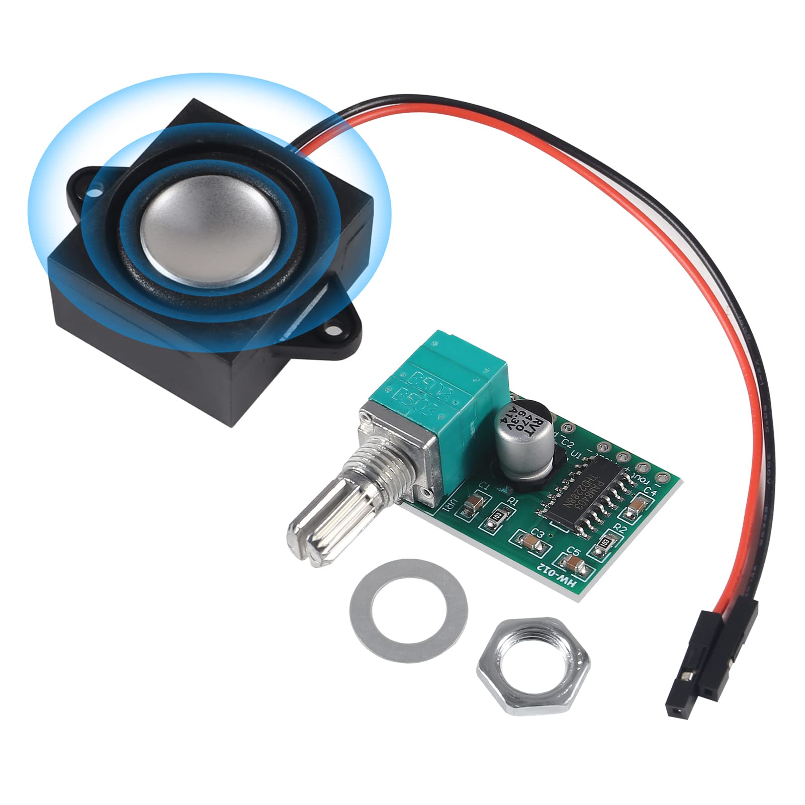 Snapklik.com : QCCAN 3pcs 3 Watt 8 Ohm Single Cavity Mini Speaker Full ...